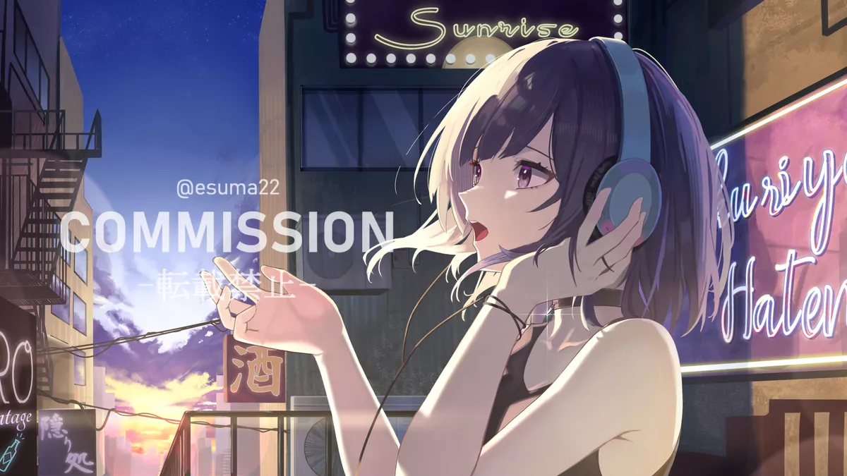 隠世はてな Uncontrol MVイラスト - esuma artworks