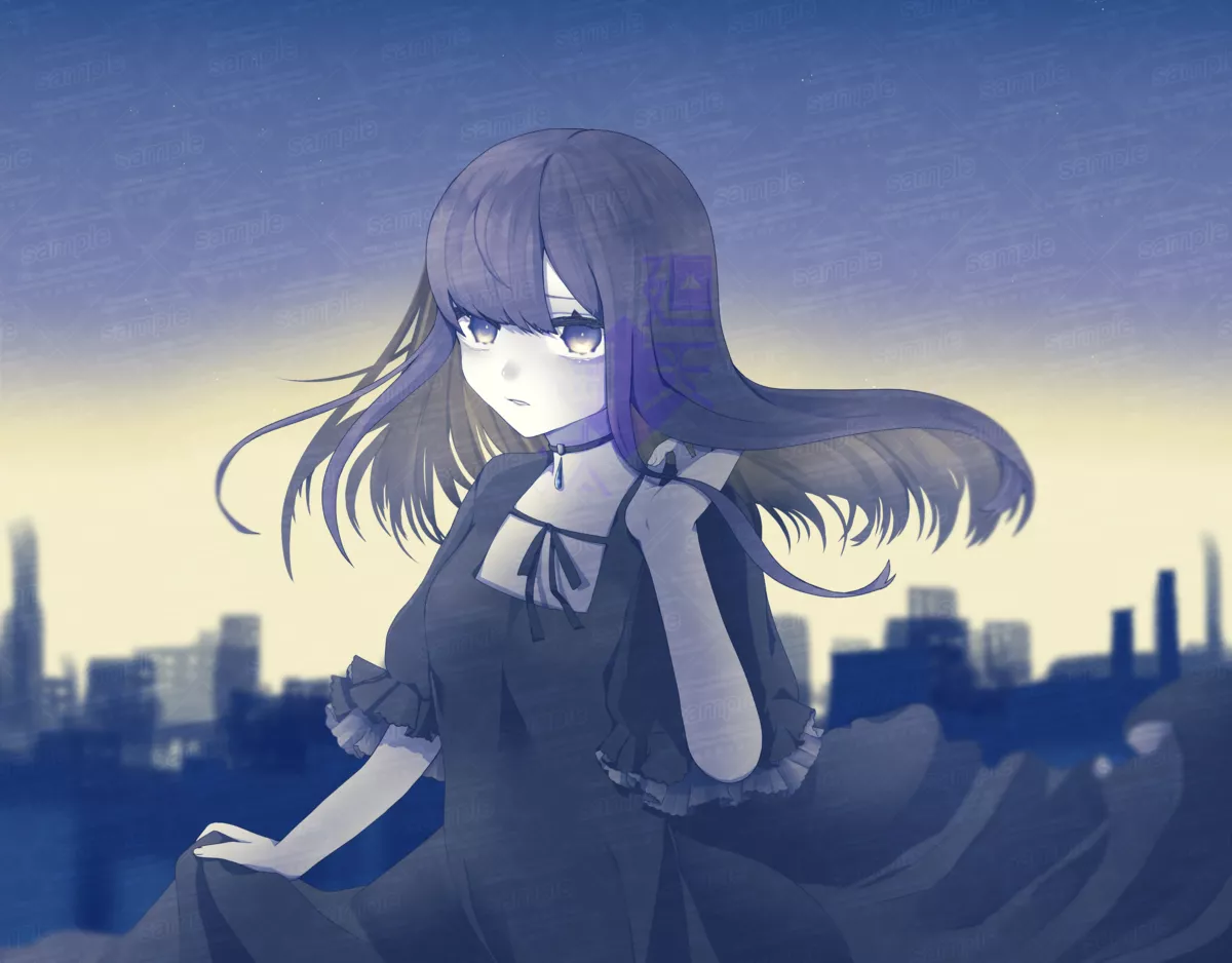 VocaDuo2024 オリジナルMV用イラスト - けんもほろろ灰音