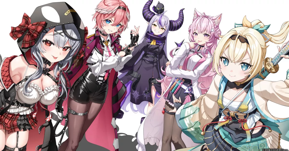 秘密結社holoX2周年キービジュアル立ち絵 - TAiGA