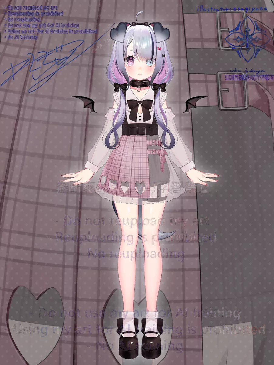 Vtuber立ち絵_Nanoha。_2023新衣装 - 【portfolio】浅葱ゆな&さゆぎつの