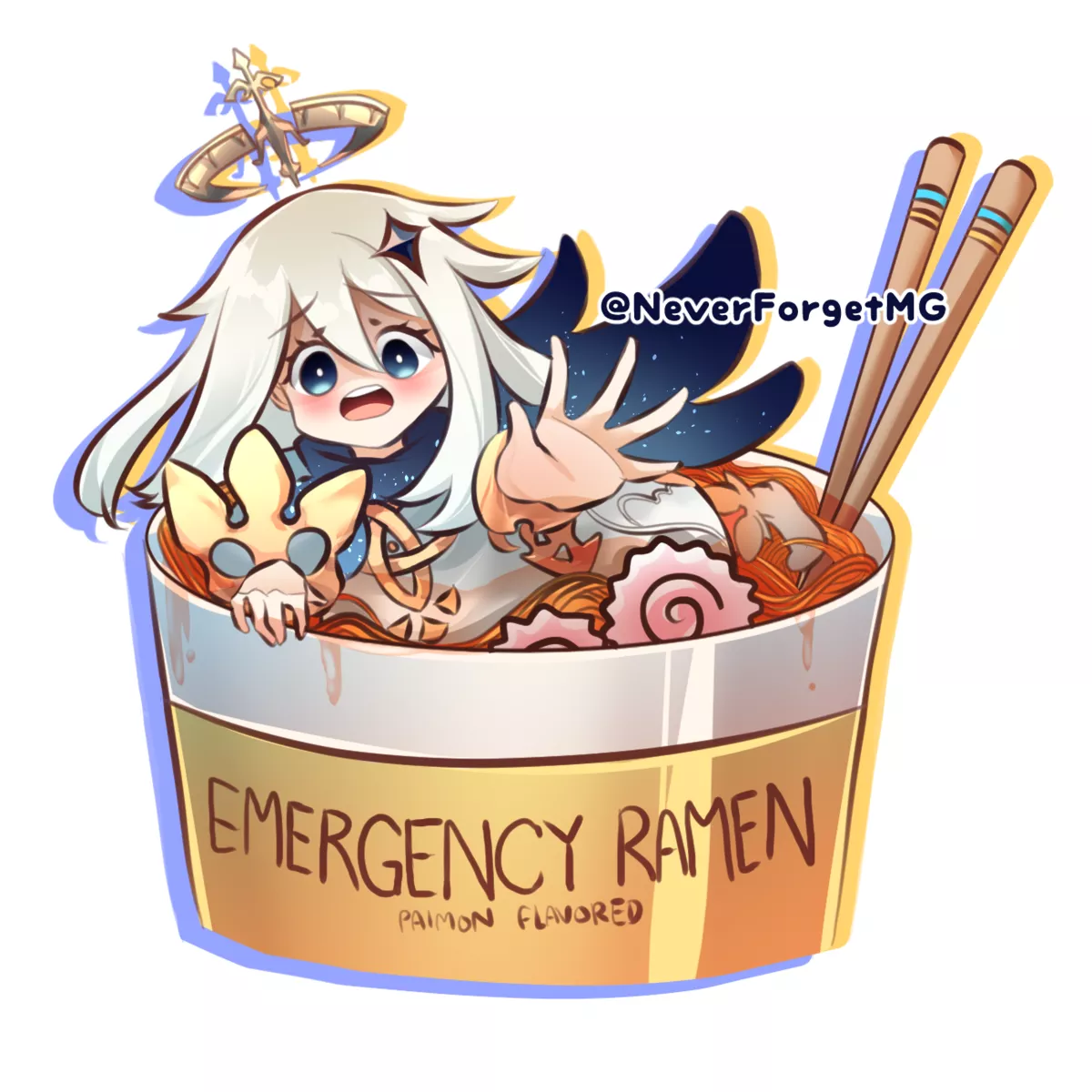 Emergency Ramen - Paimon Flavoured - NeverForgetMGのポートフォリオ