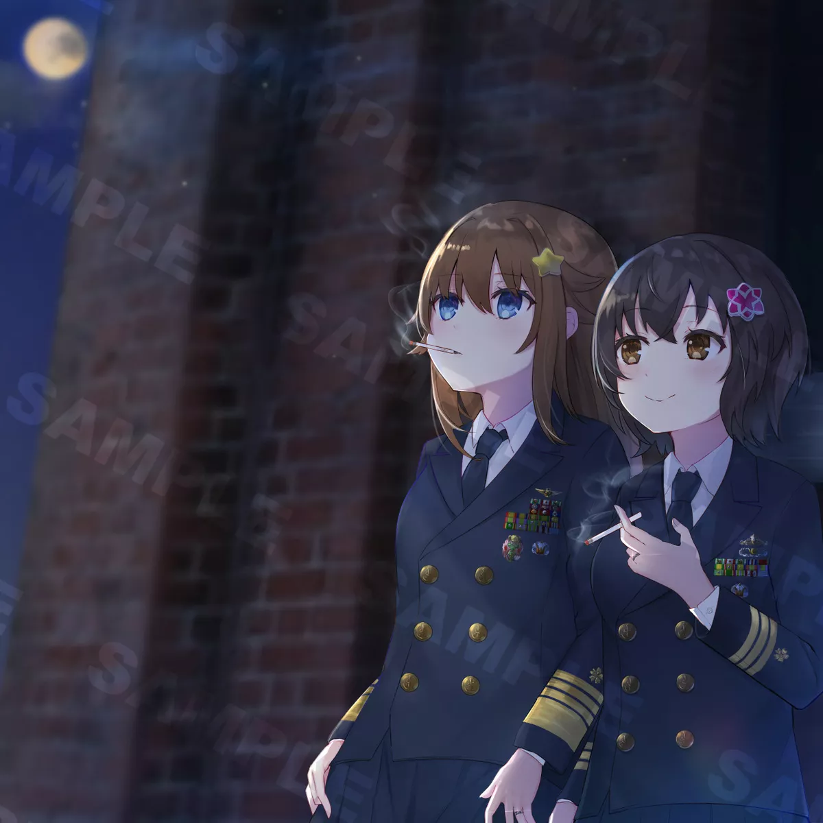 二次創作小説「ハイスクール・フリート 岬明乃の邂逅」挿絵 - OMUTOMA