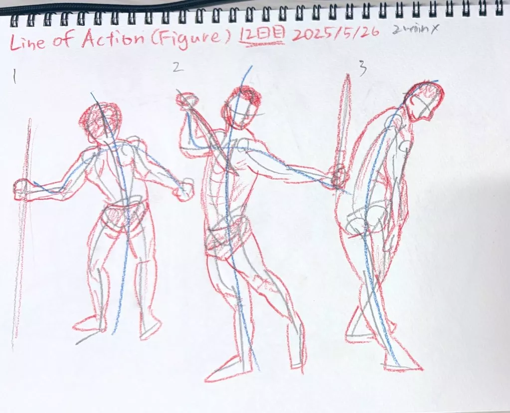 Line of Action(Figure) 12日目 - ポム🍎🐹のポートフォリオ