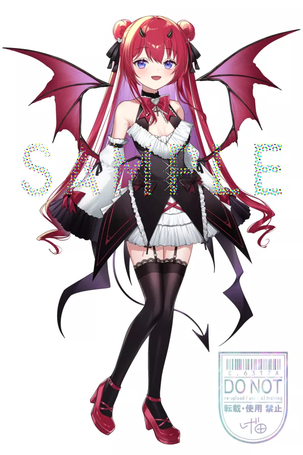 2023 - IRIAM用立ち絵 / 魔月ルカ様 - げ田(Geda)