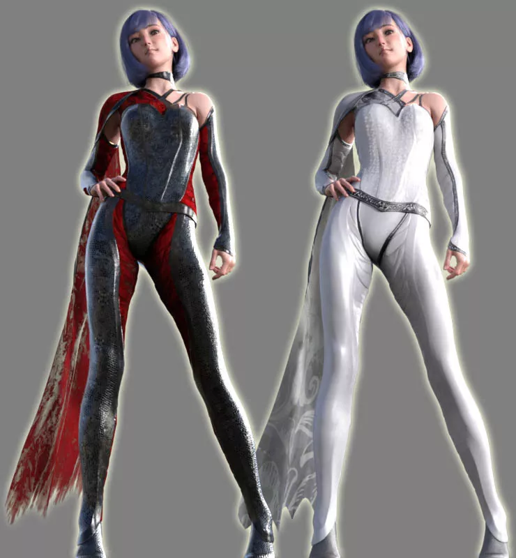 等身大ヒロイン お試し画像SF風 蔵出し#2 - Ultra Heroine 3DCG by BARTISTA