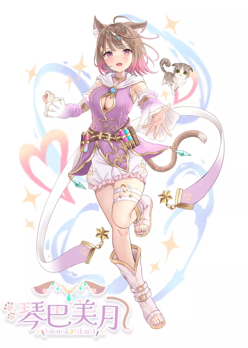 VTuber『琴巴美月』キービジュアル - Anciel