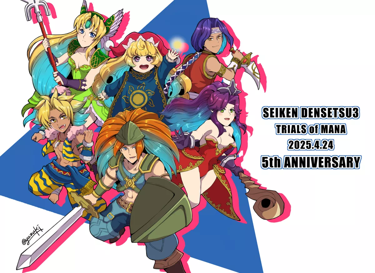 5周年記念絵 - Yuzuki Create Work