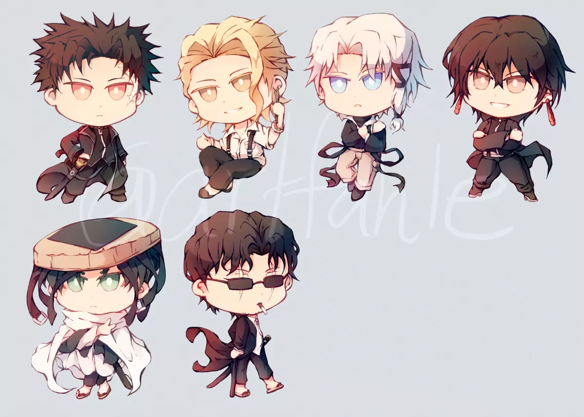 kagurabachi - main cast chibis - gallery