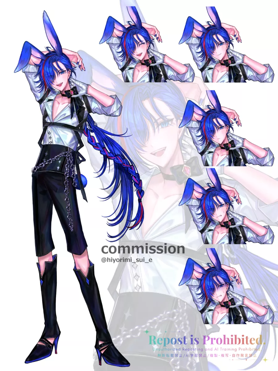 【commission】TRPG用透過全身立ち絵+表情差分5種 - 実績